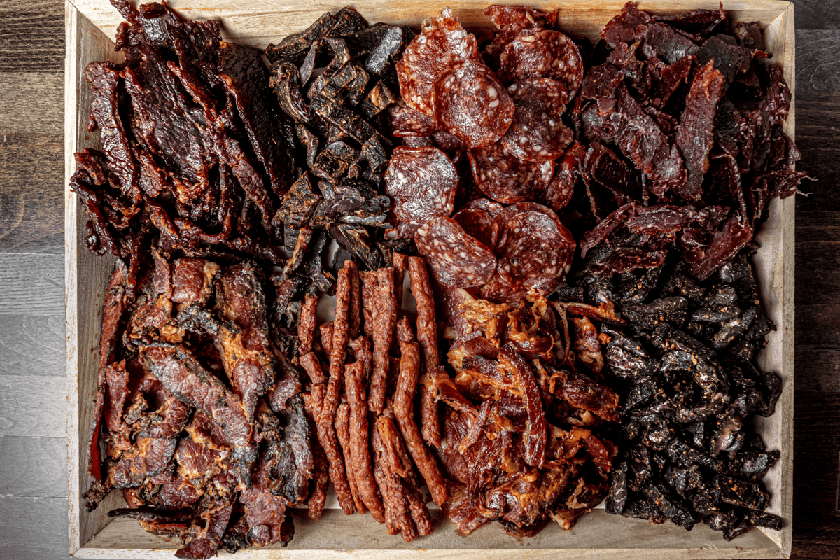 CHARCUTERIE SAMPLER BOARD – Graze jerky