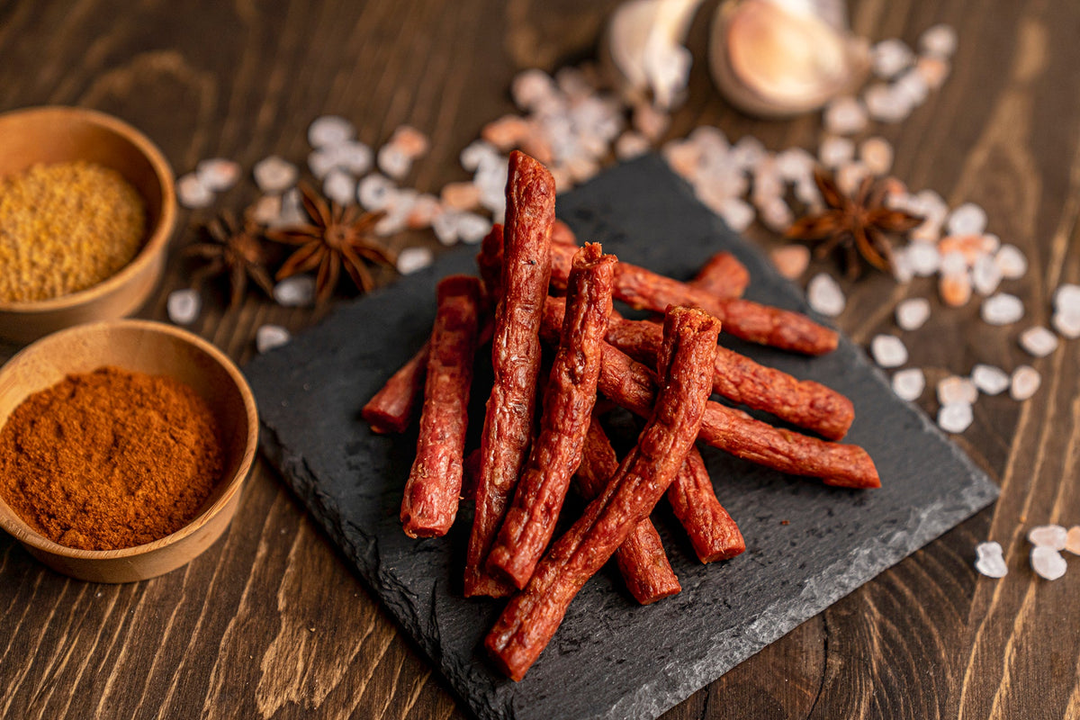Dried Pepperoni Veal Sausage Sticks - Holy Jerky – Graze jerky